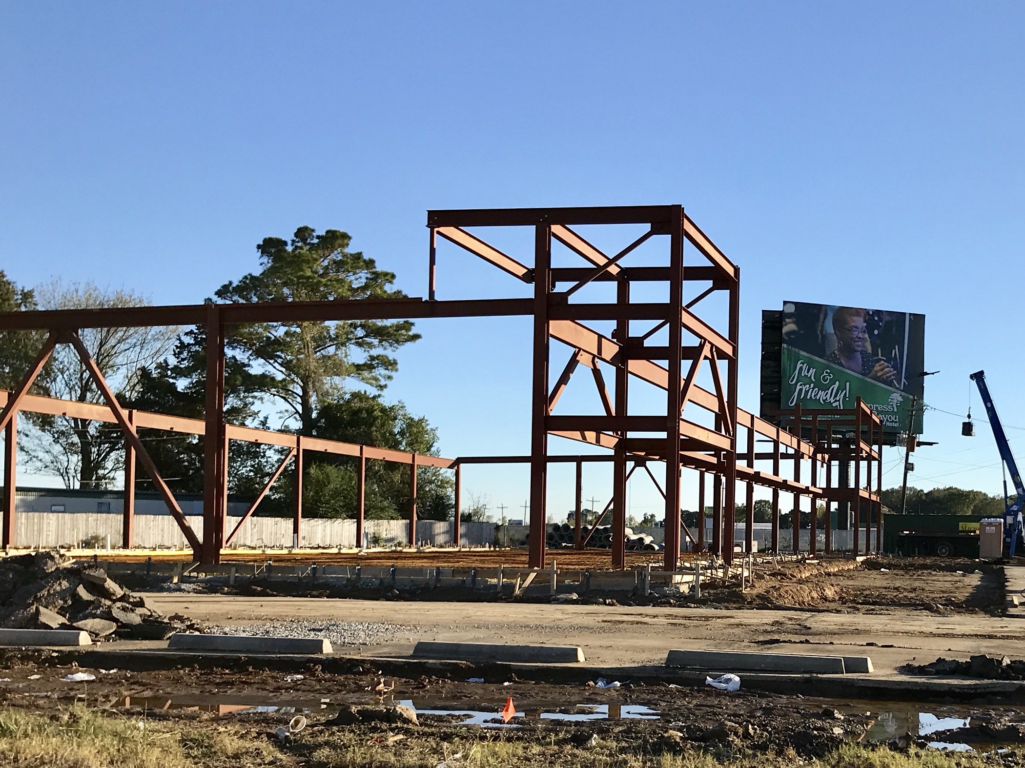 Framing of North Point Center in Carencro – Developing Lafayette