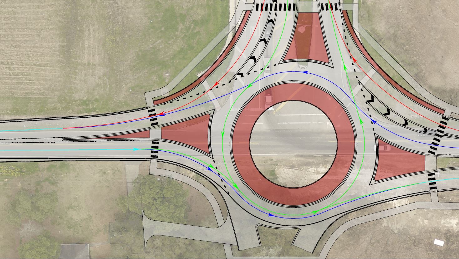 Rue de Belier & Duhon Roundabout and Widening – Developing Lafayette
