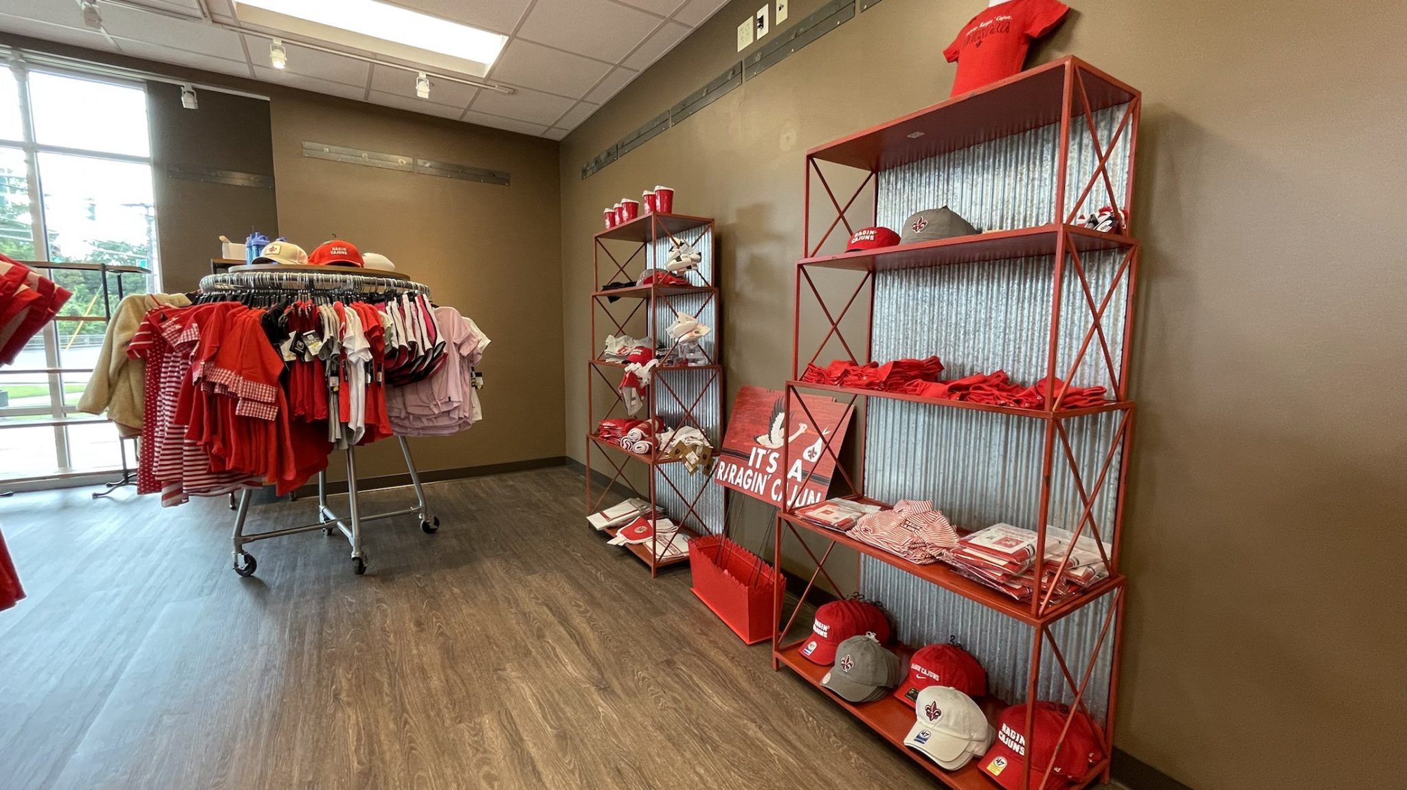 A Look Inside The New Ragin’ Cajun Red Zone Store On Johnston Street ...