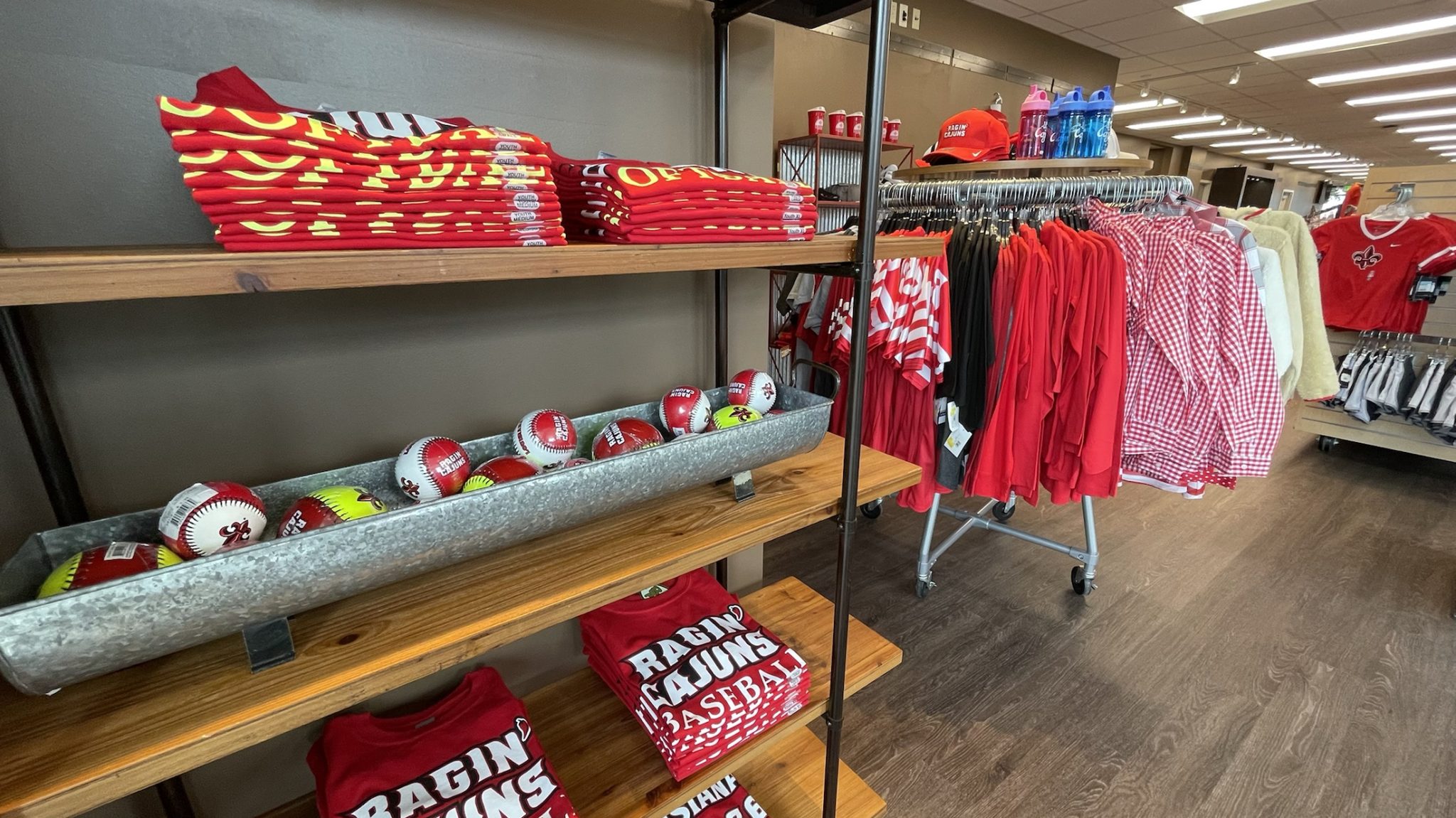 A Look Inside The New Ragin’ Cajun Red Zone Store On Johnston Street ...