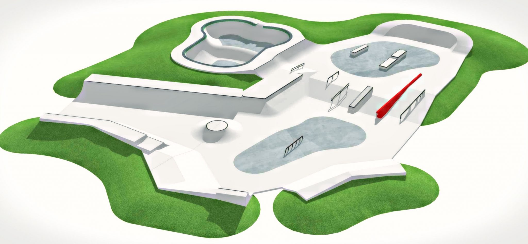 Lafayette Skate Park at Thomas Park Is Finally Taking Shape, Aerial ...