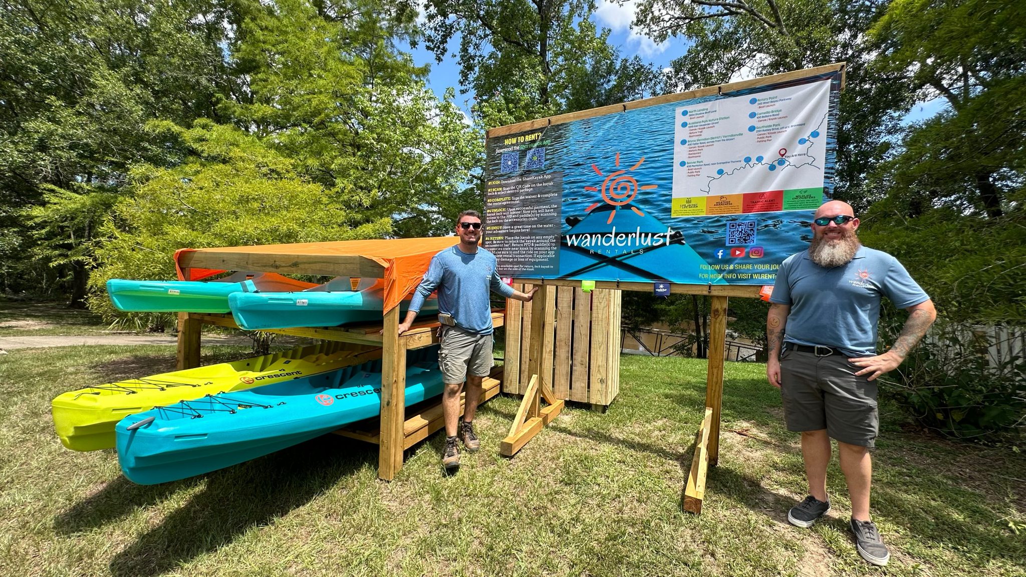 Louisiana’s First Multi-point Self-serve Kayak Rental Kiosks Now Open ...