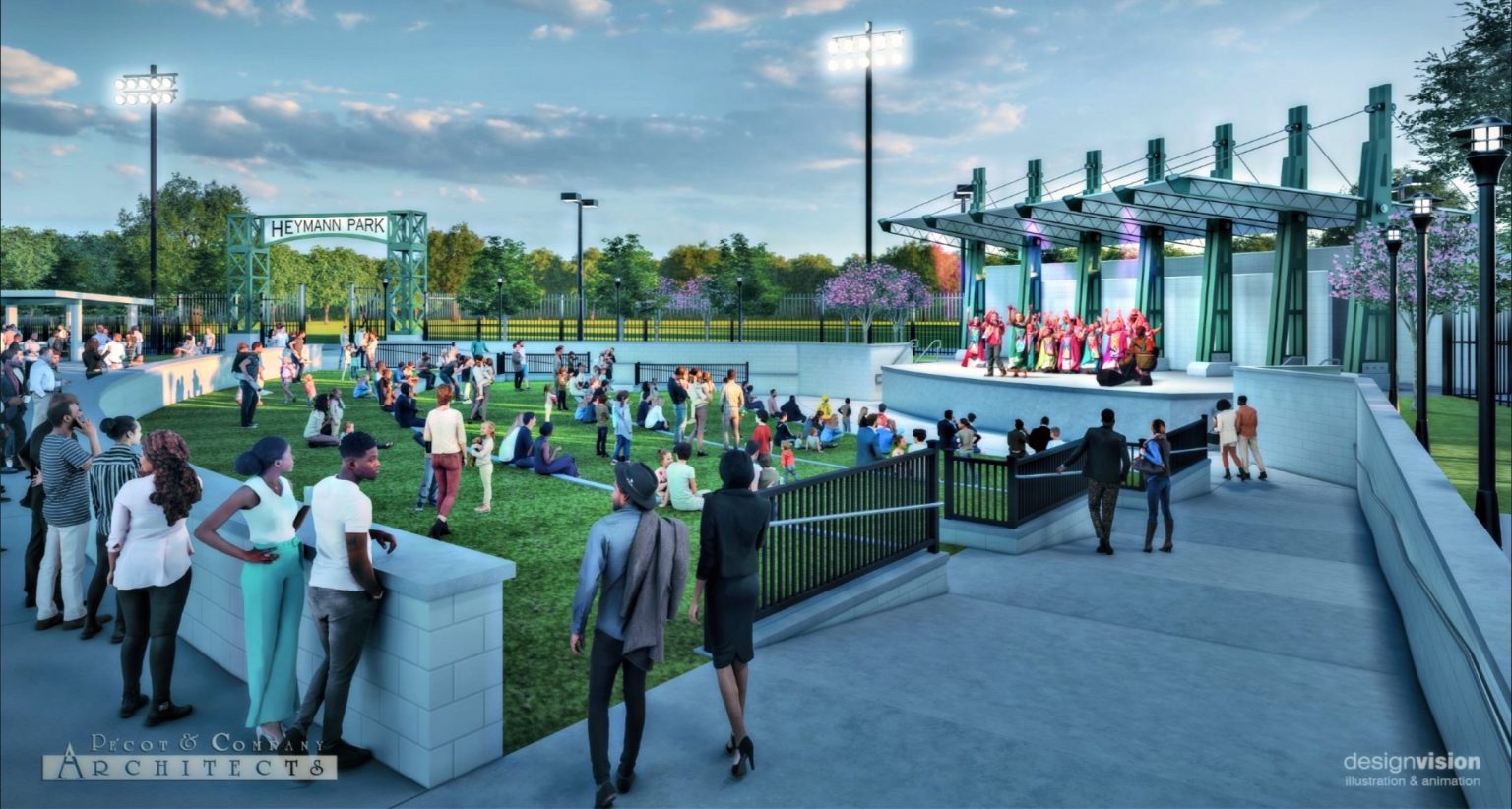 Outdoor Amphitheater Coming Soon to Heymann Park – Developing Lafayette