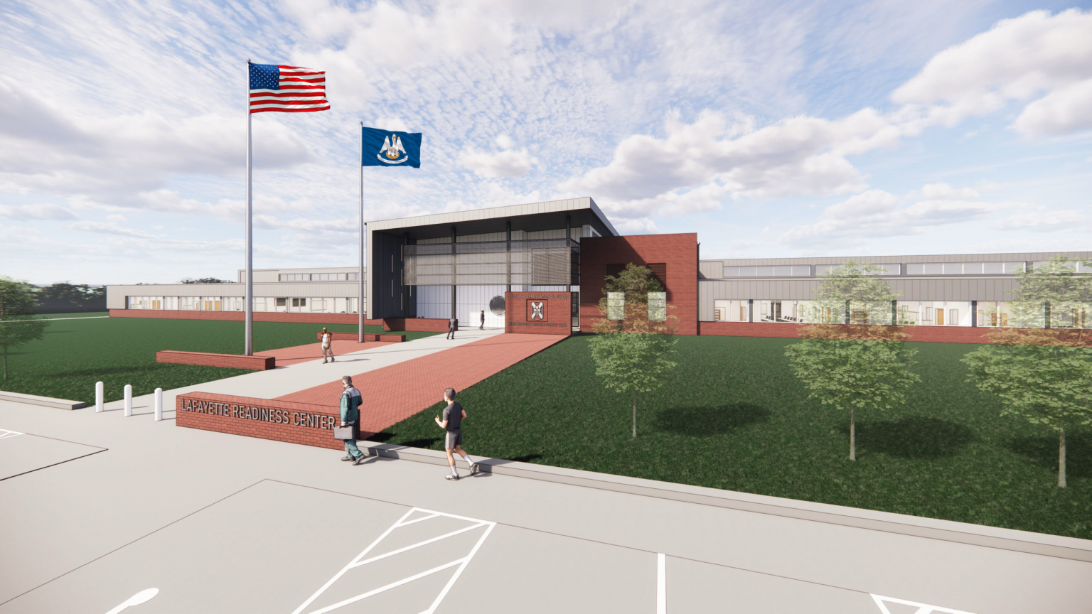 New ~84,000 Sq. Ft. Louisiana National Guard Readiness Center Under ...