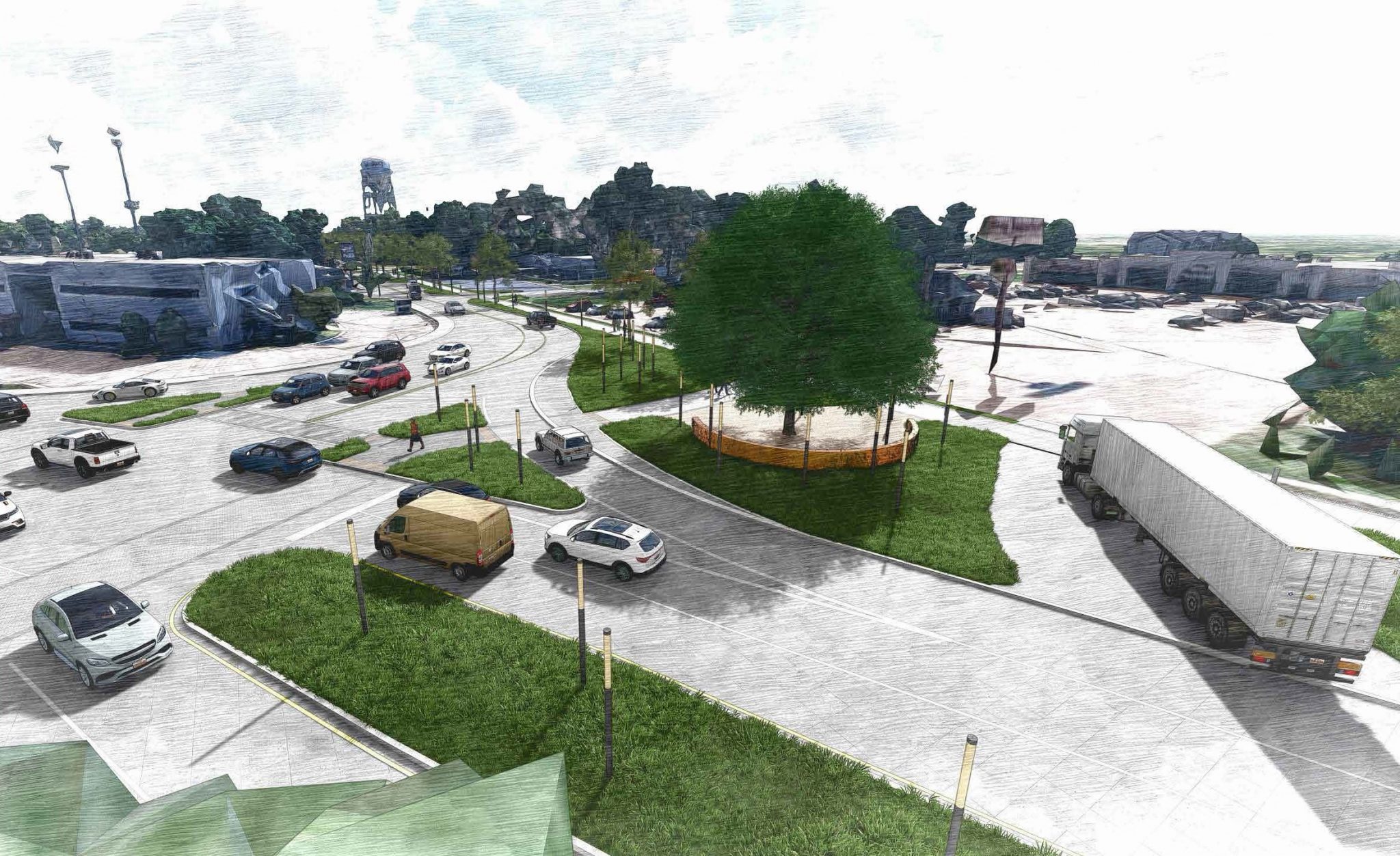 Bertrand Drive Redesign Project Unveiled in Lafayette, LA – Developing ...