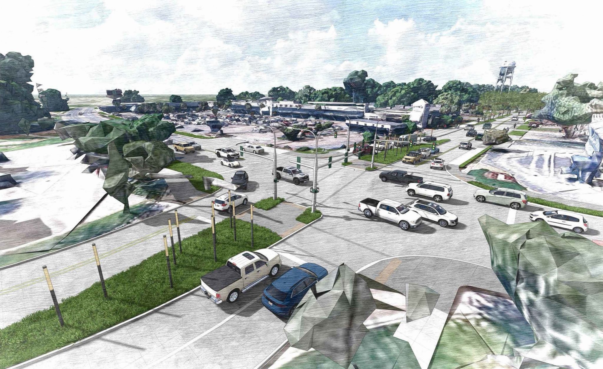 Bertrand Drive Redesign Project Unveiled in Lafayette, LA – Developing ...